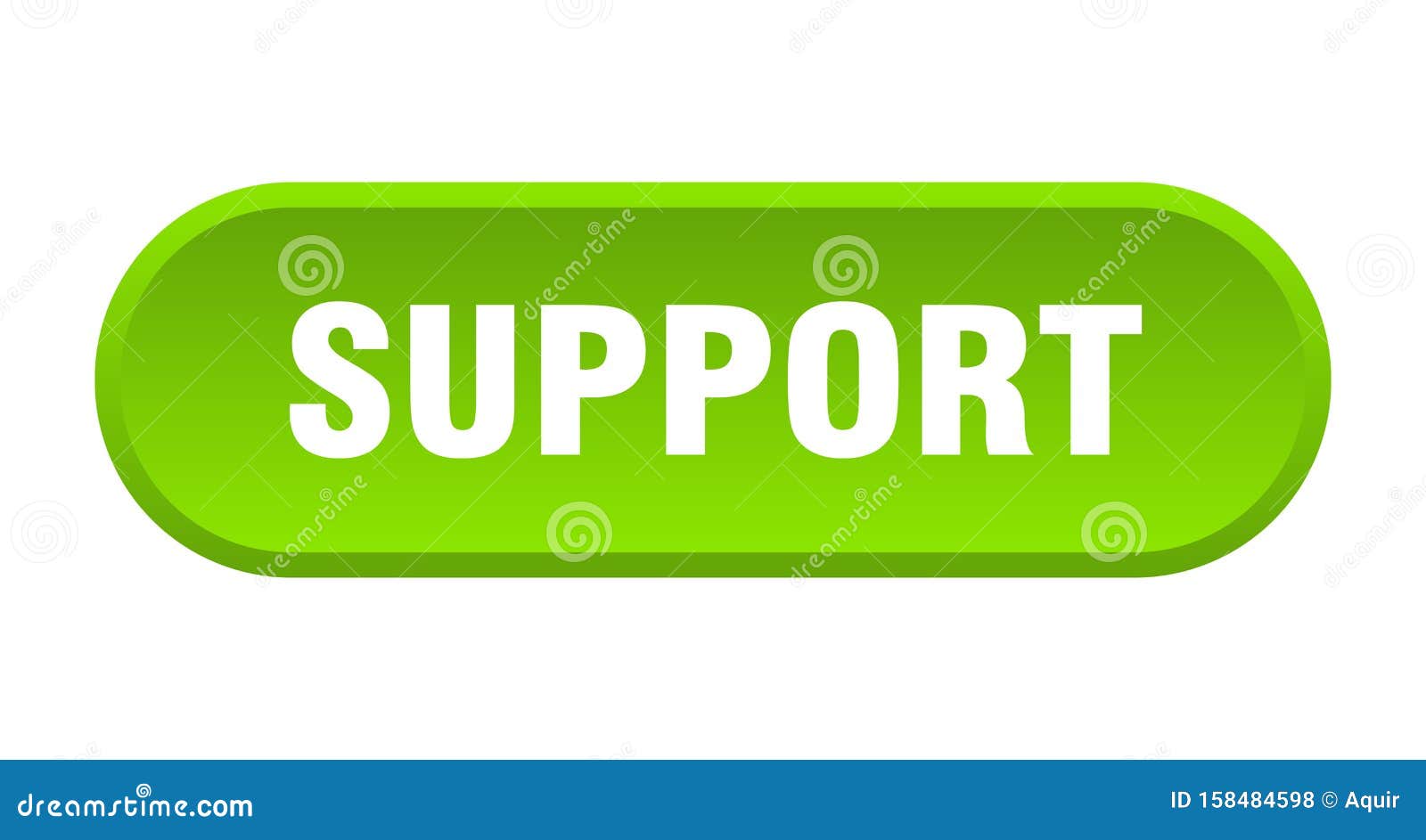Support button stock vector. Illustration of seal, vector - 158484598