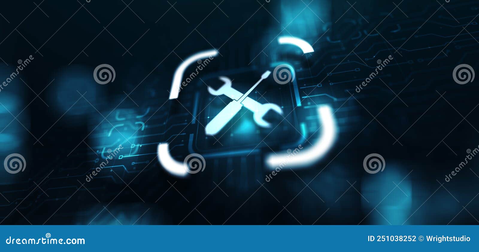 Support Button on Virtual Screen. Customer Service and Communication ...