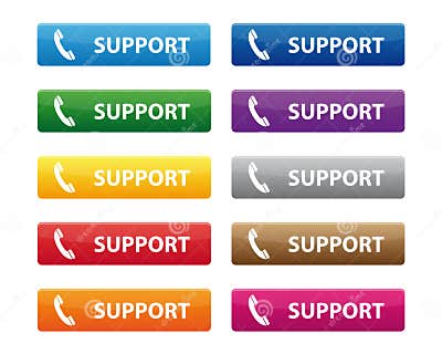Support buttons stock vector. Illustration of business - 23872242
