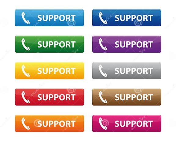 Support buttons stock vector. Illustration of business - 23872242