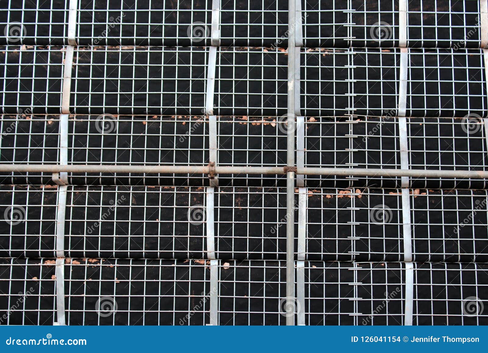 Support Cages on a Construction Site Stock Photo - Image of concrete ...
