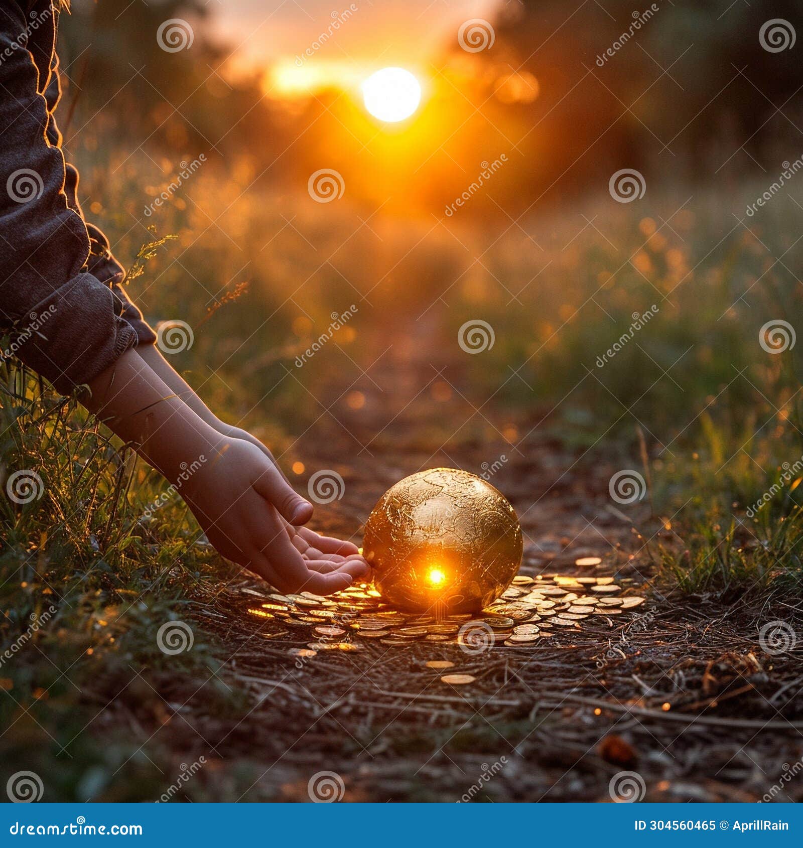 Support and Care. a Little Magic and Hope Stock Illustration ...