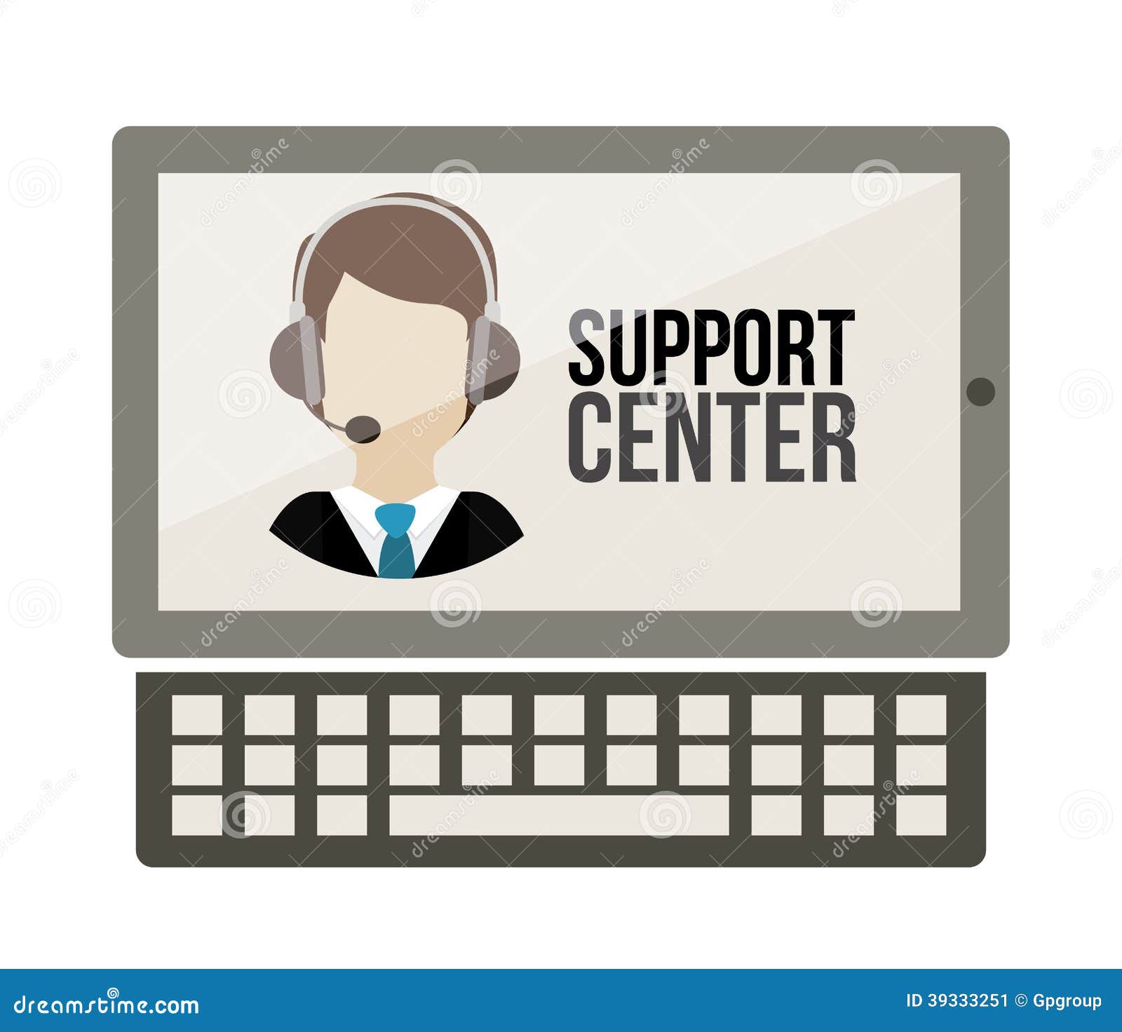 Support center design stock vector. Illustration of communication ...