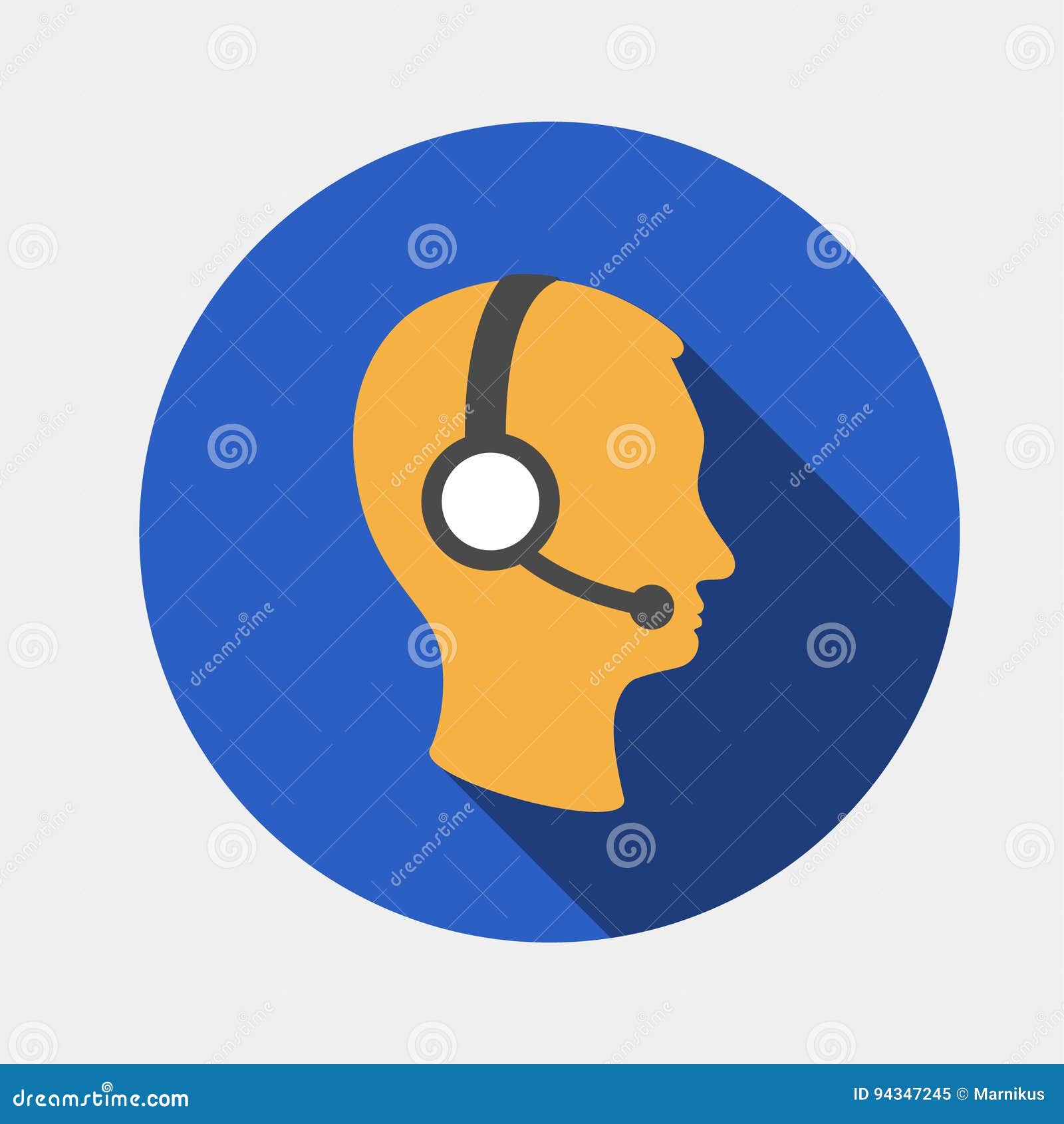 Support center icon. stock vector. Illustration of contact - 94347245