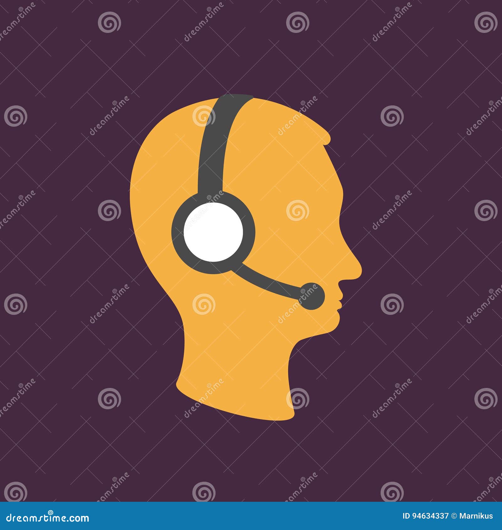 Support center icon. stock vector. Illustration of office - 94634337