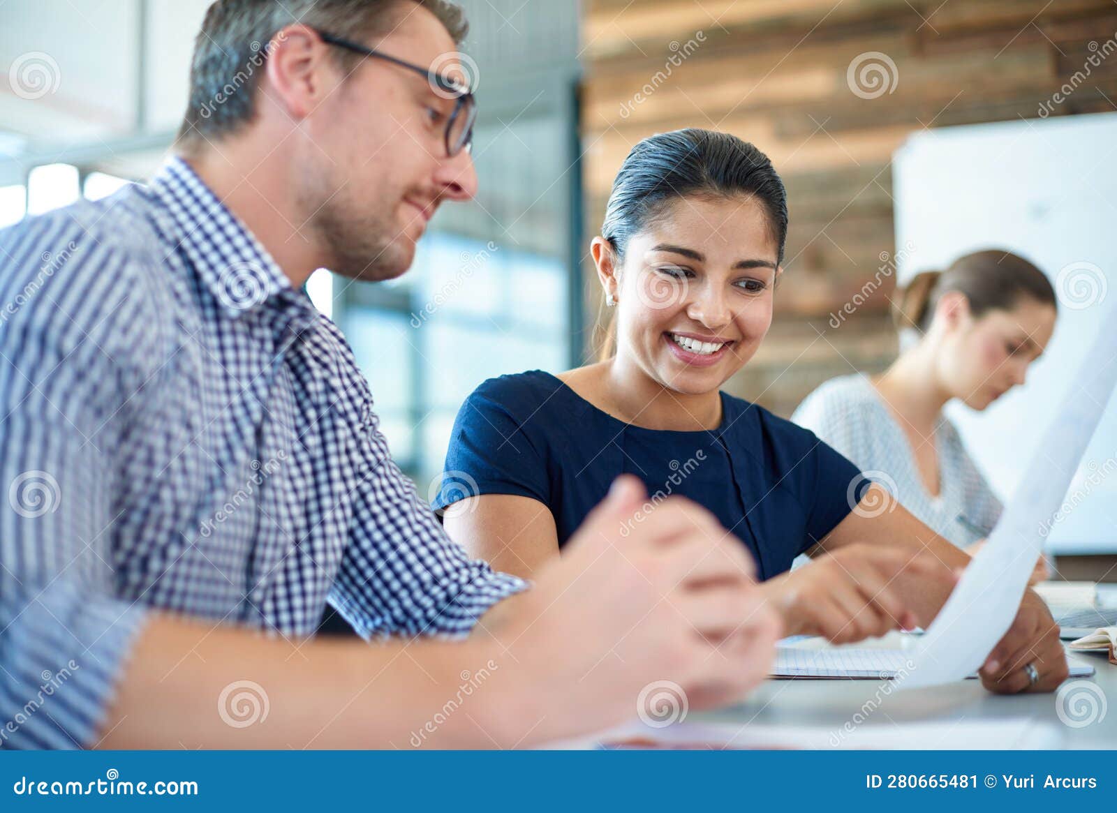 Support, Colleagues Working with Documents and in a Modern Office at ...