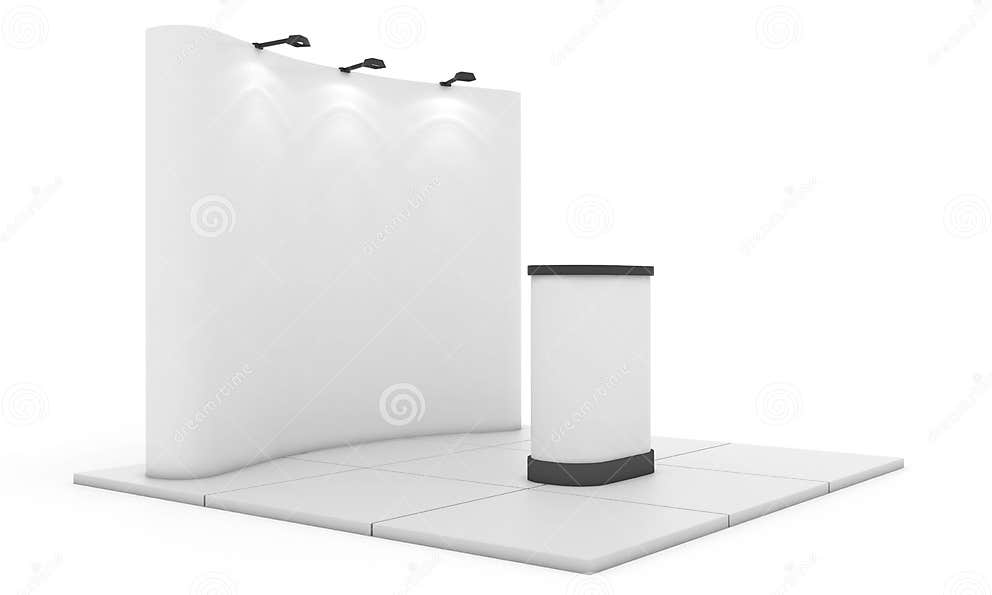 Support Commercial D'exposition, Rond De Support D'exposition, Rendu 3D ...