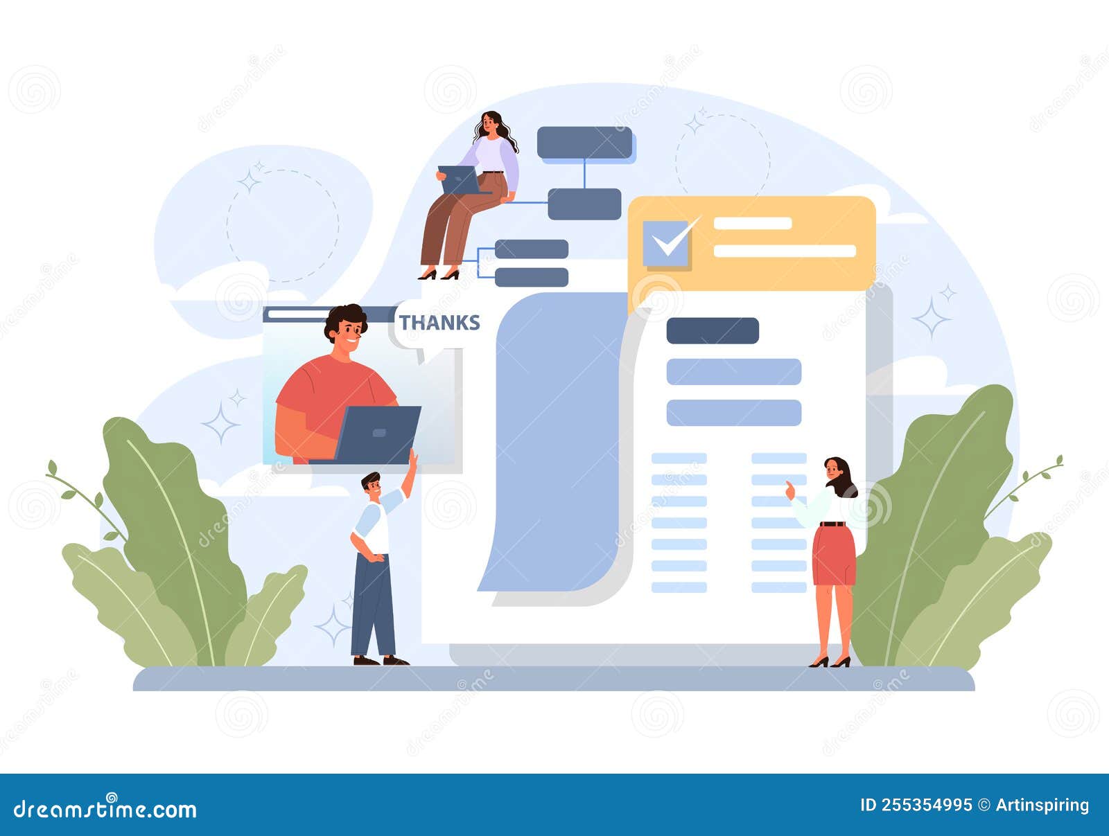 Support Concept. Character Help Each Other in Solving Problems Stock ...