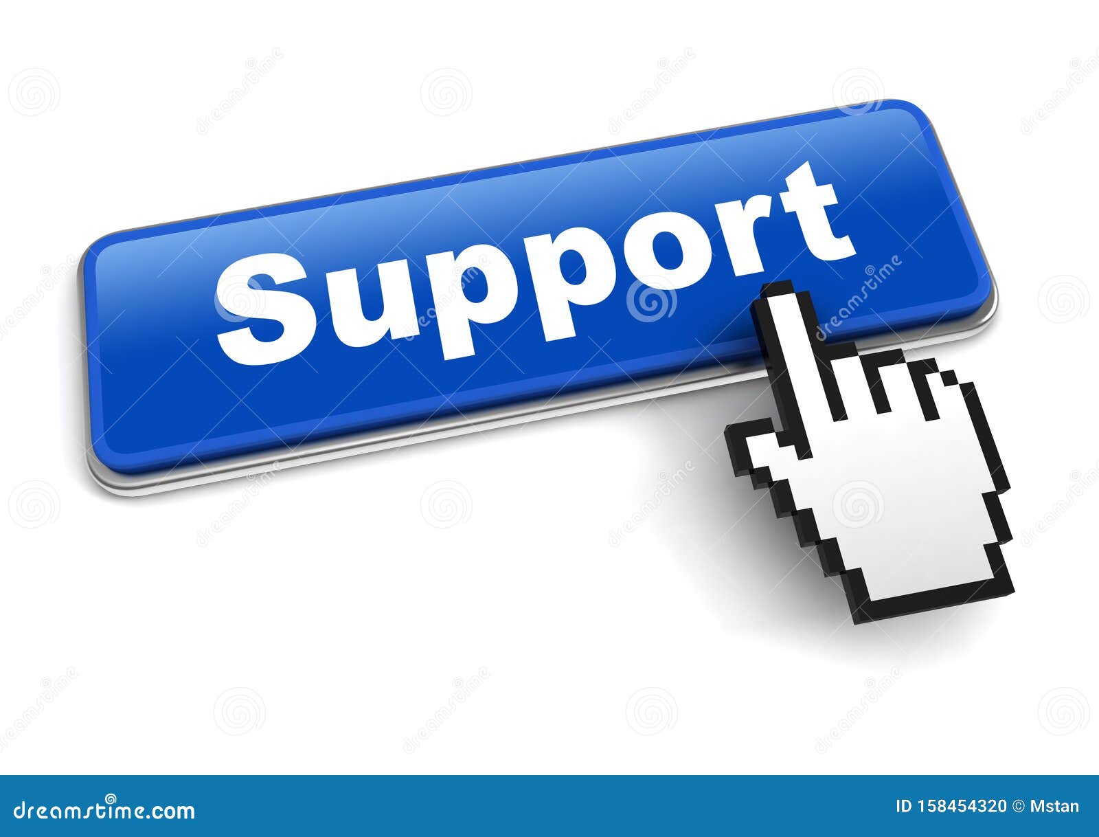 Support Concept 3d Illustration Isolated Stock Illustration ...