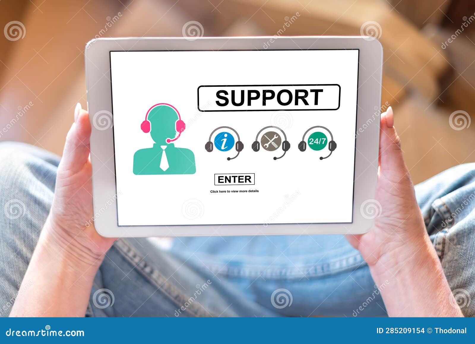 Support Concept on a Tablet Stock Photo - Image of center, time: 285209154