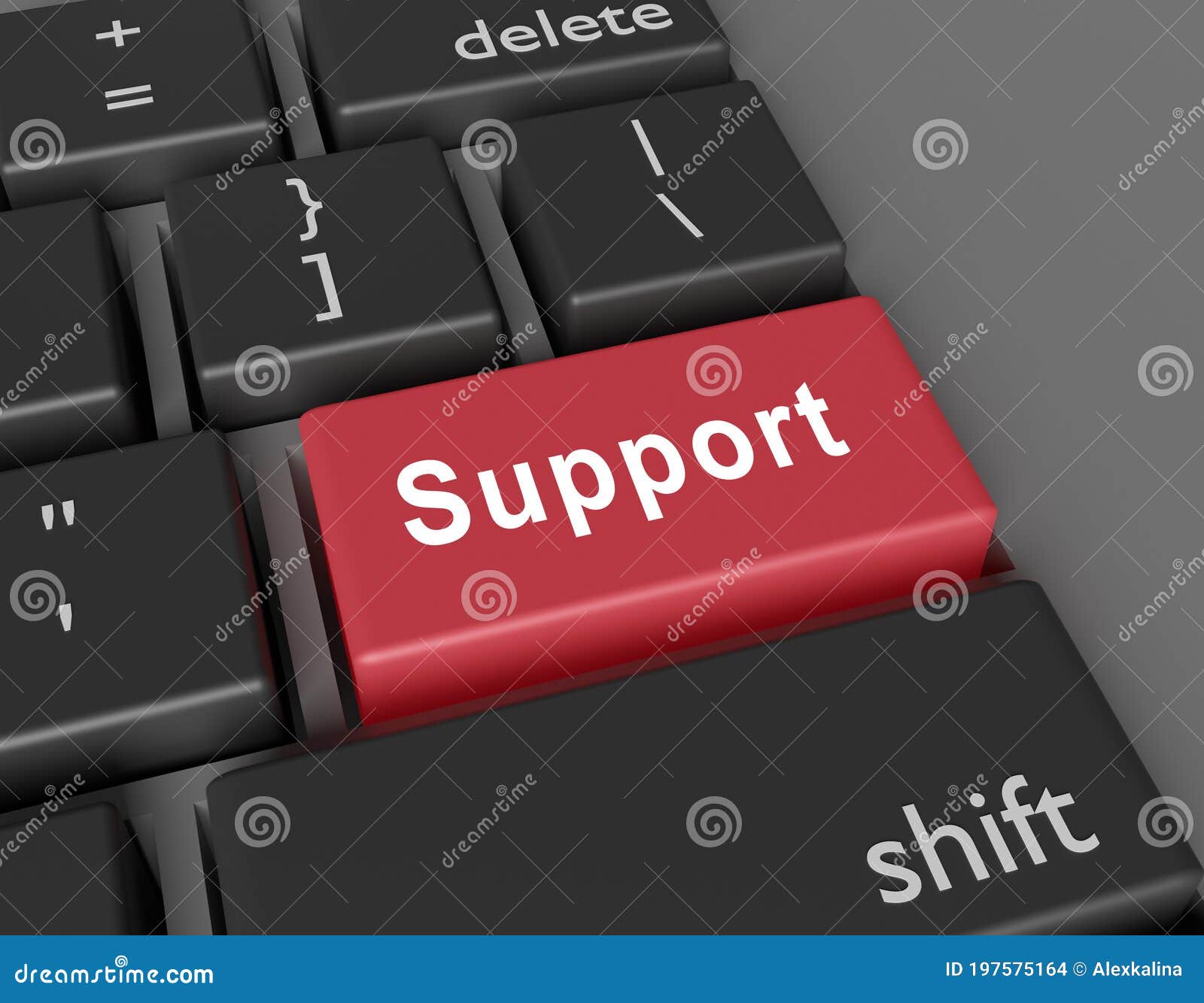 Support Concept. Word Support on Button of Computer Keyboard Stock ...