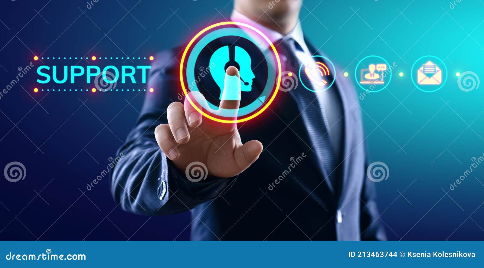 Support Customer Service Quality Assurance Business Technology Concept ...