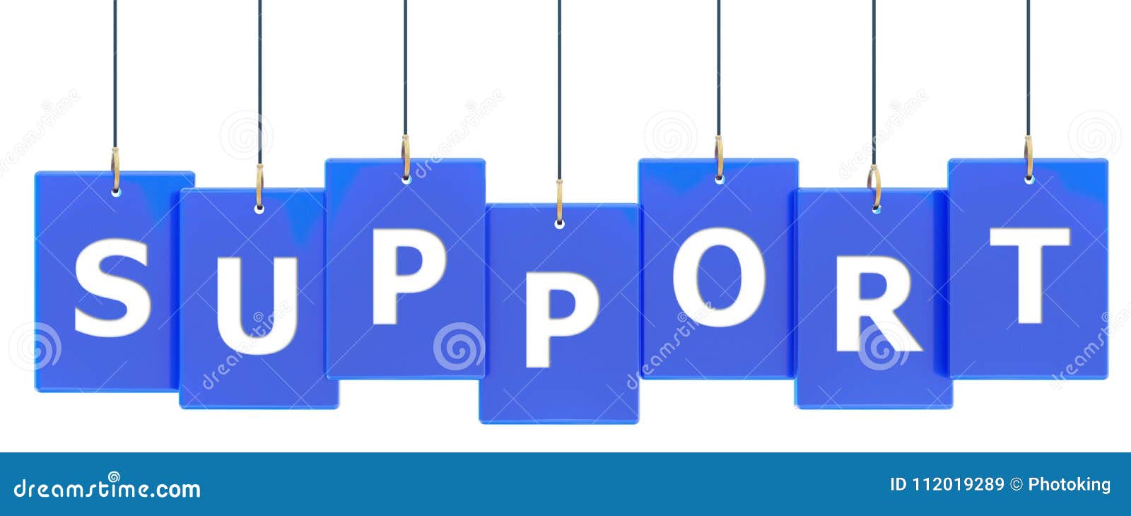 Support tag banner stock illustration. Illustration of computer - 112019289
