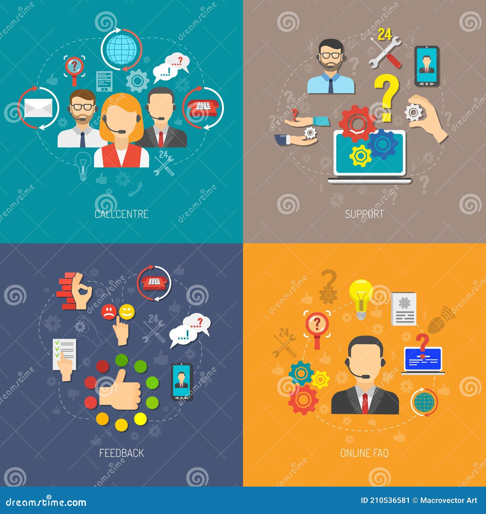 Support Design Concept stock vector. Illustration of infographics ...