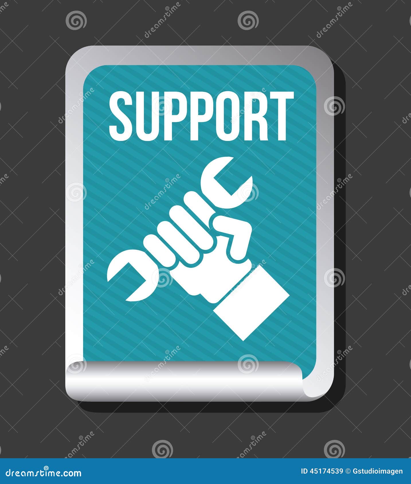 Support design stock vector. Illustration of work, services - 45174539