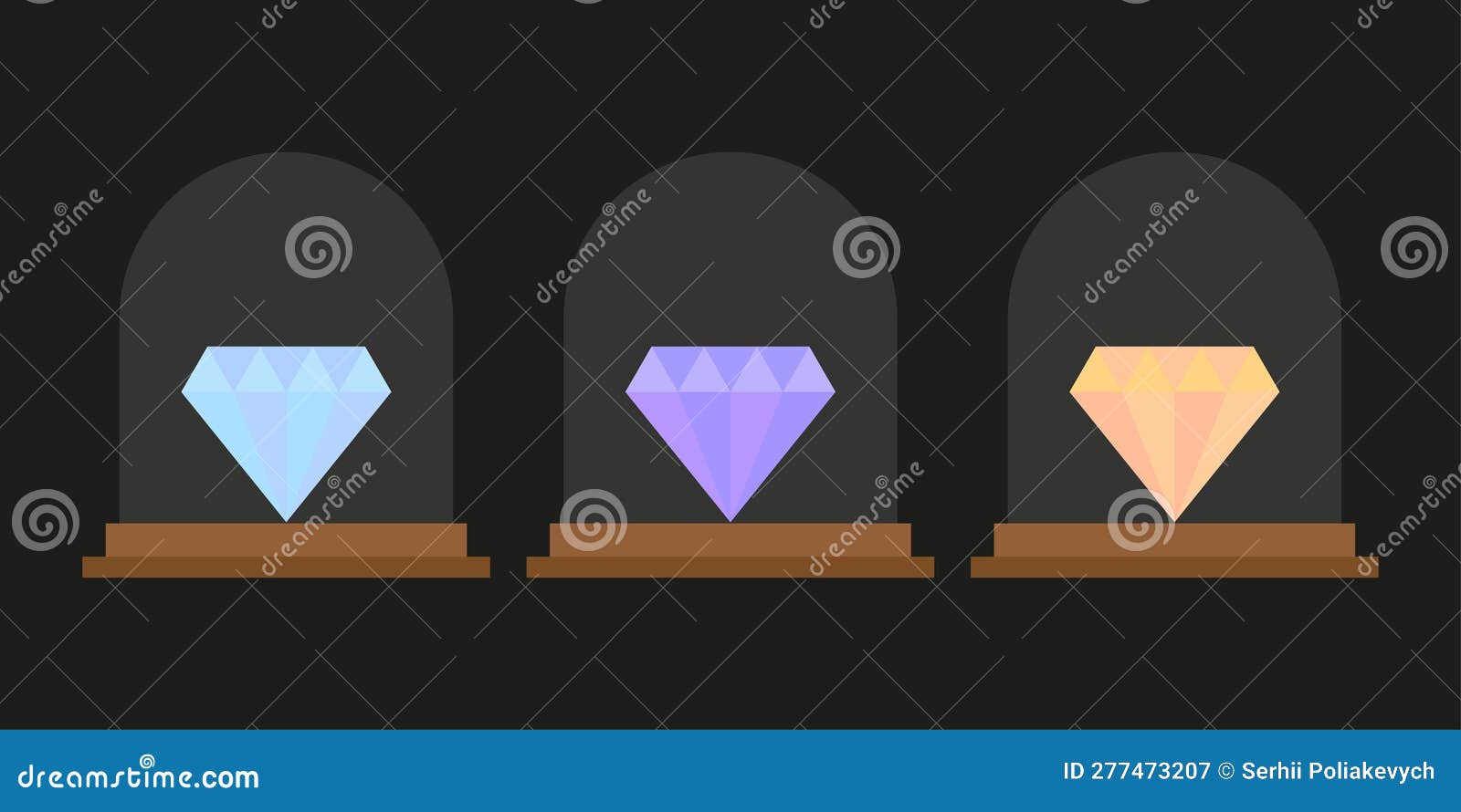 Support Diamant Sur Fond Transparent. Illustration Vectorielle ...