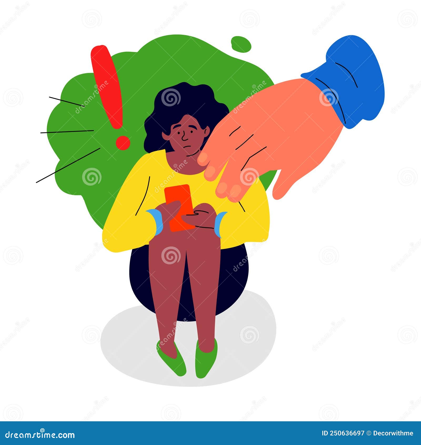 Support during Difficult Times - Modern Colorful Flat Design Style ...