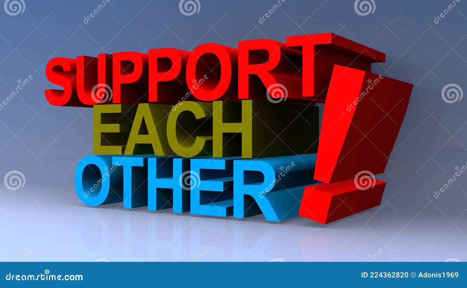 Support each other on blue stock illustration. Illustration of outline ...