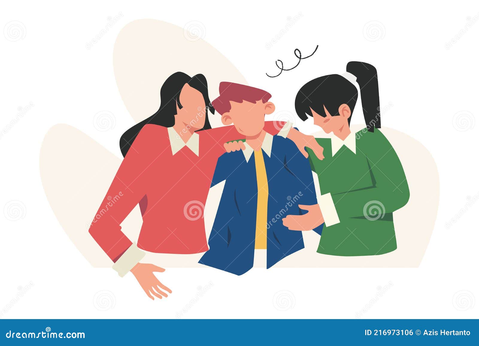 Support Each Other Concept, Give Motivation To Other People Stock ...