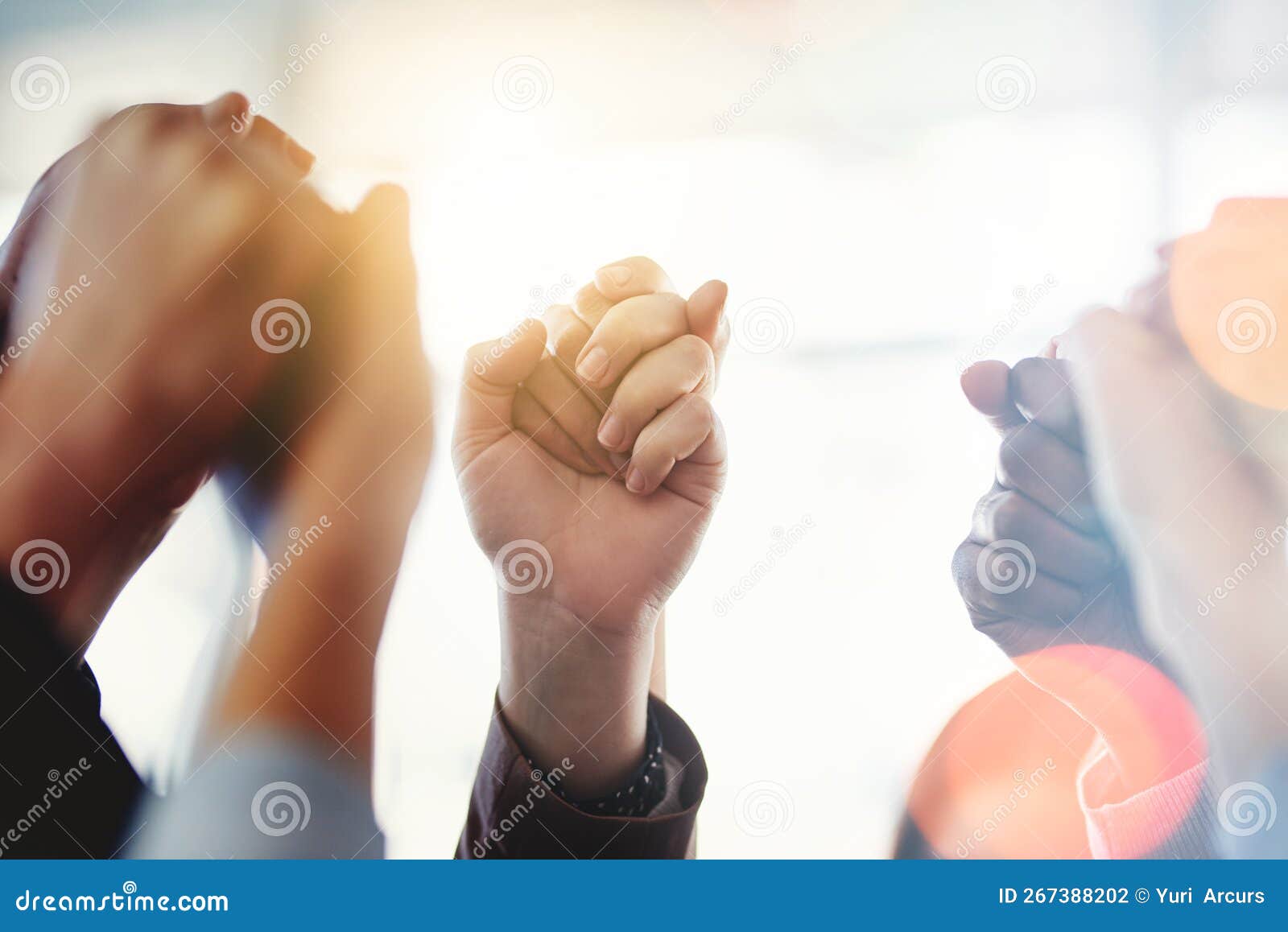 We Support Each Other. a Group of Unrecognizable Businesspeople Holding ...