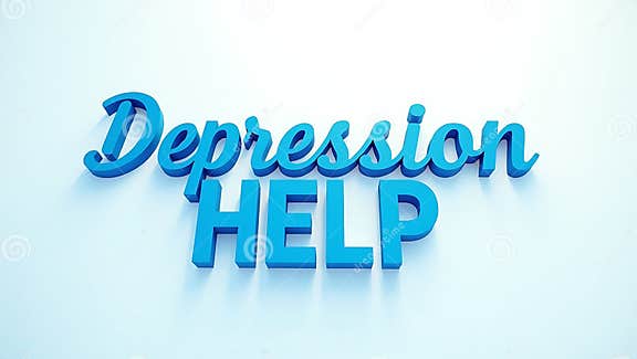 Support for those Facing Depression with Clear and Bold Typography ...
