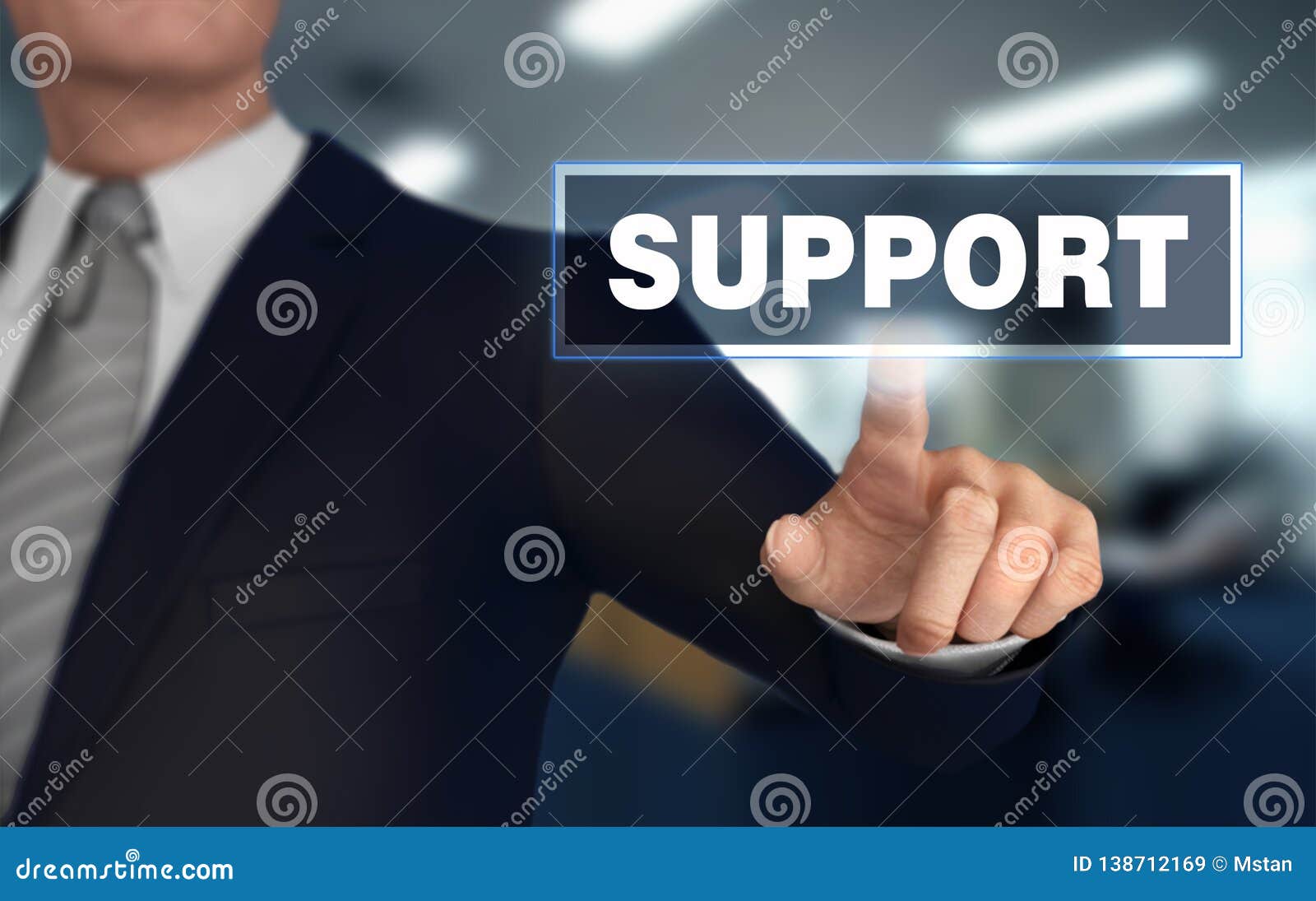 Support Pushing Concept 3d Illustration Stock Illustration ...