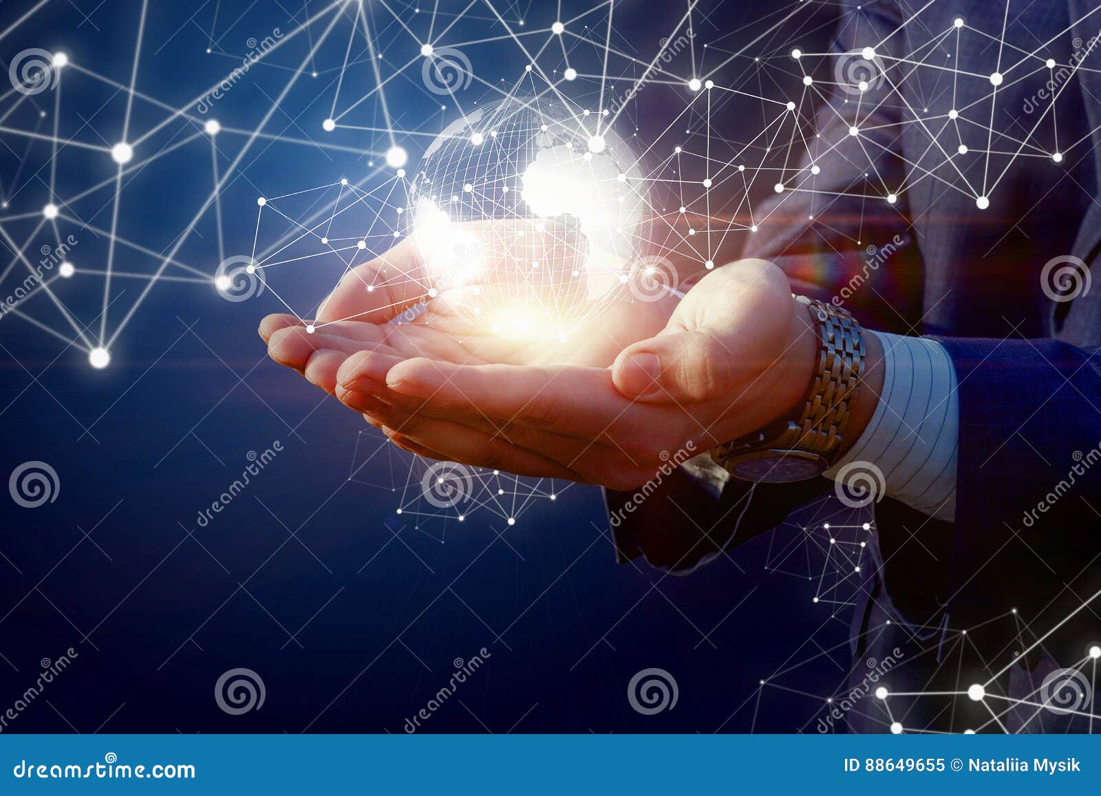 Support Global Business Networks. Stock Image - Image of corporation ...