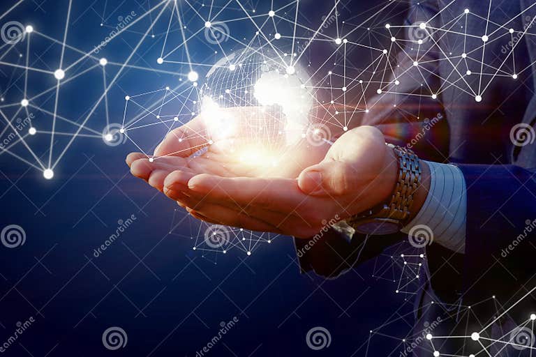 Support Global Business Networks. Stock Image - Image of corporation ...