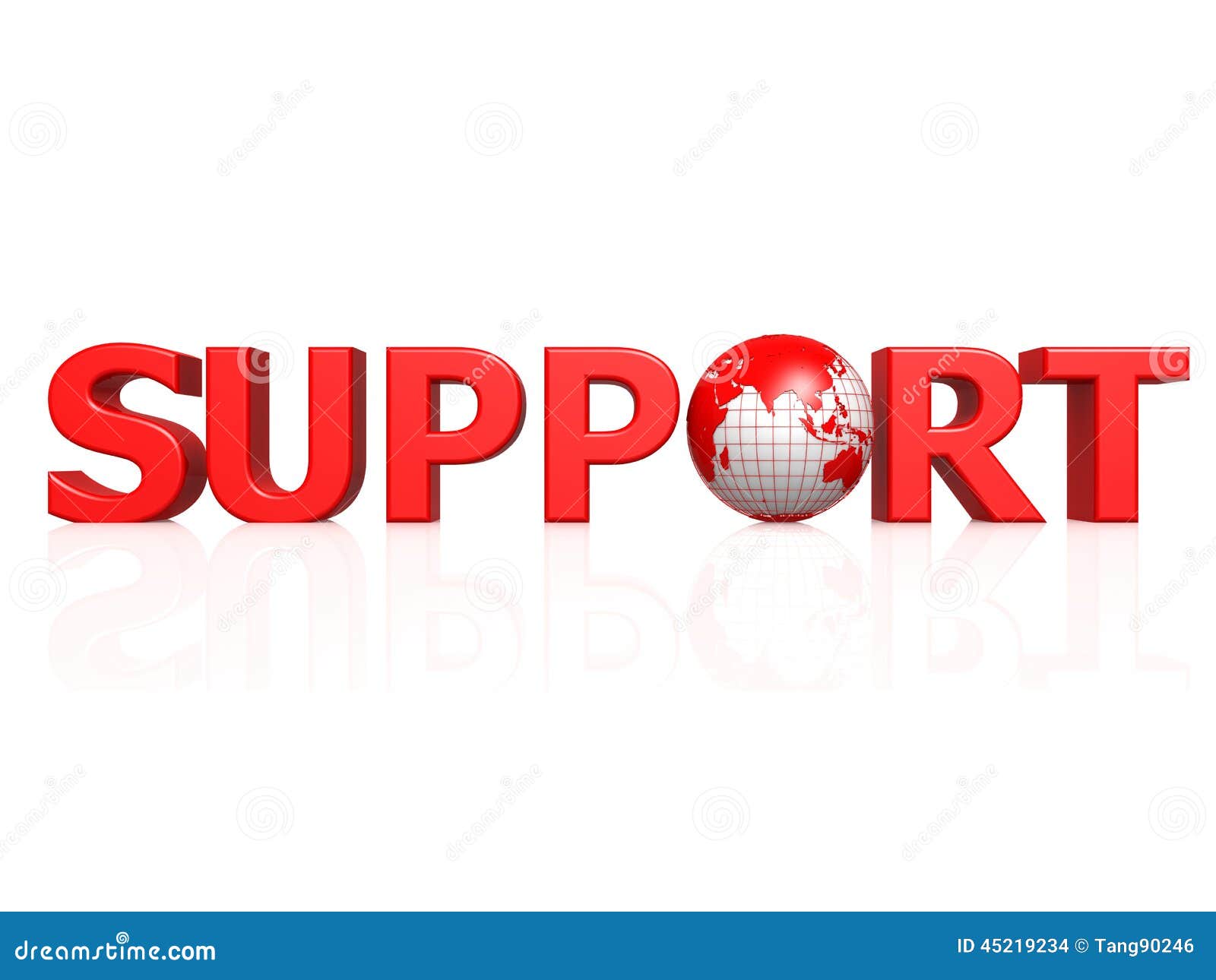 Support globe stock illustration. Illustration of assistance - 45219234