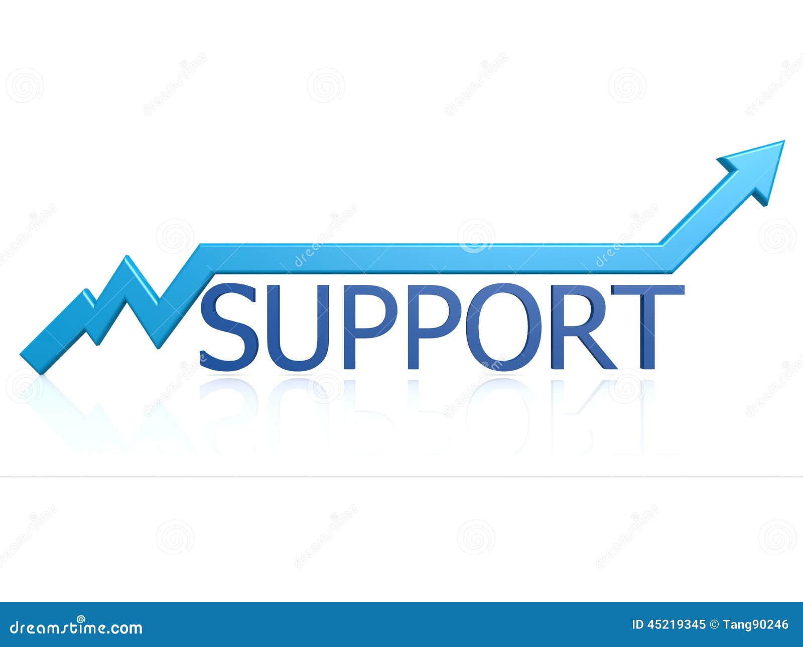 Support graph stock illustration. Illustration of grieving - 45219345