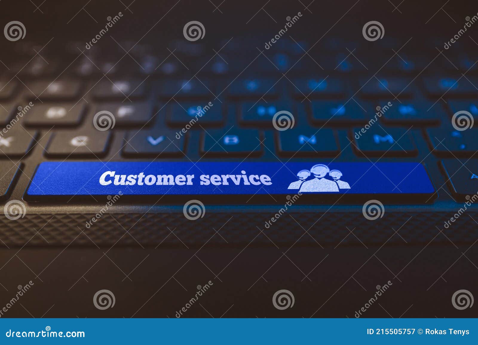 Support Graphic Conecpt on Keyboard Key. Customer Service Icon Stock ...