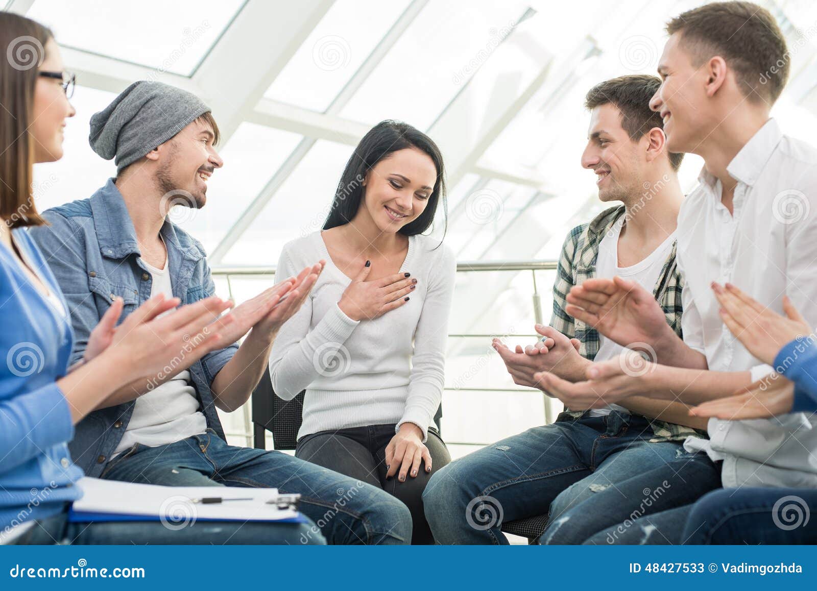 Support Group stock image. Image of person, caucasian - 48427533