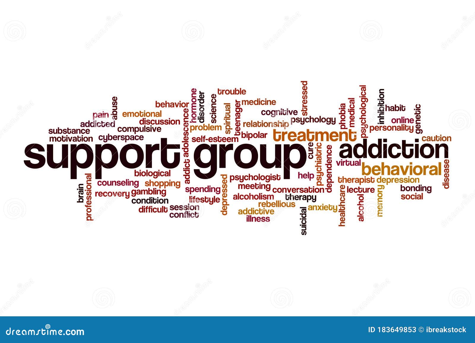 Support Group Cloud Concept Stock Illustration - Illustration of ...