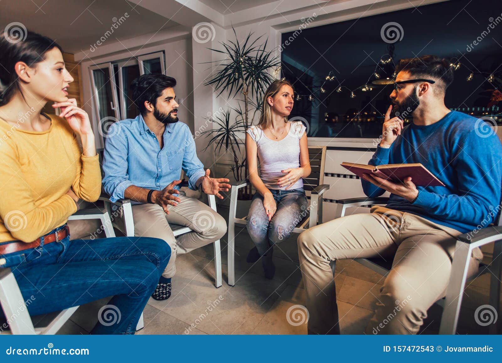 Group Meeting for People Struggling with Addiction Stock Image - Image ...