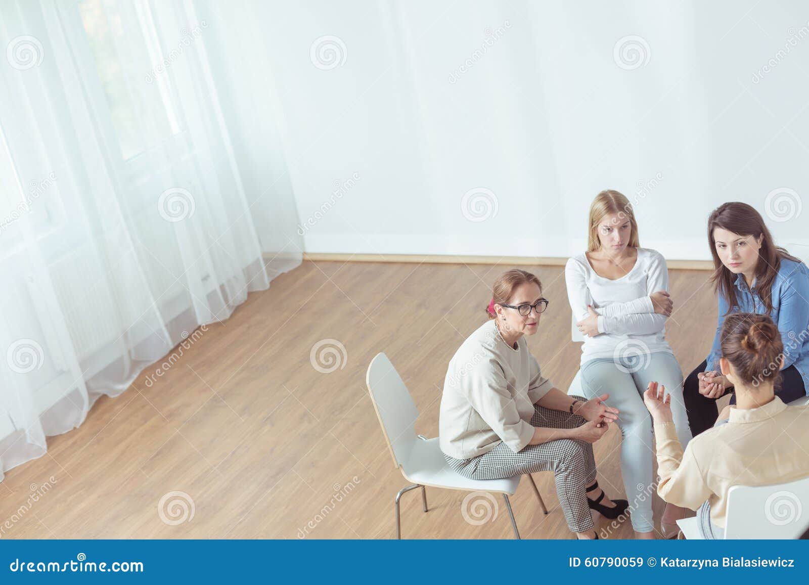 Support Group during Psychotherapeutic Session Stock Image - Image of ...