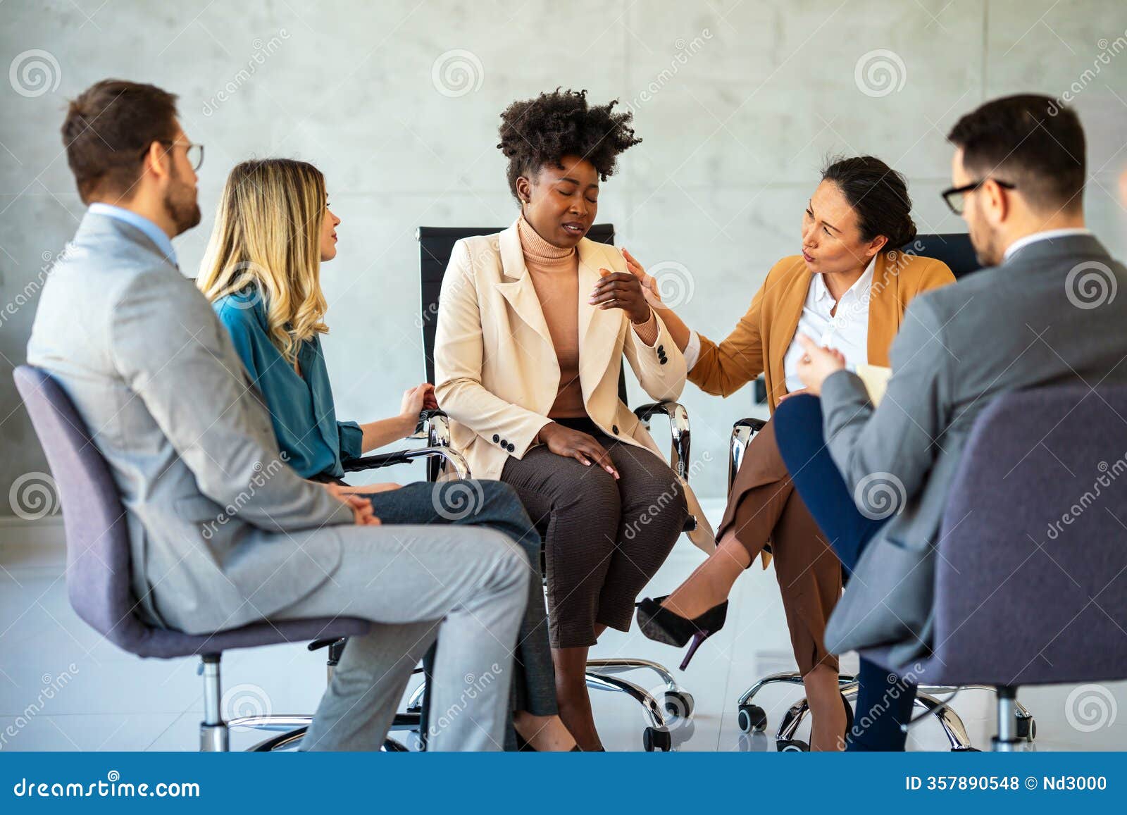 Support with Group, Therapy and Mental Health with Help, People ...