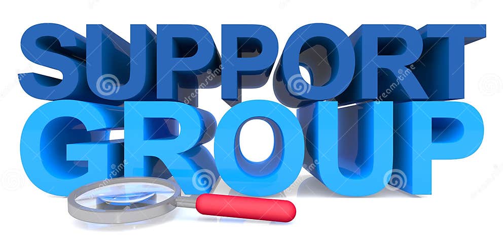 Support group on white stock illustration. Illustration of help - 205105325