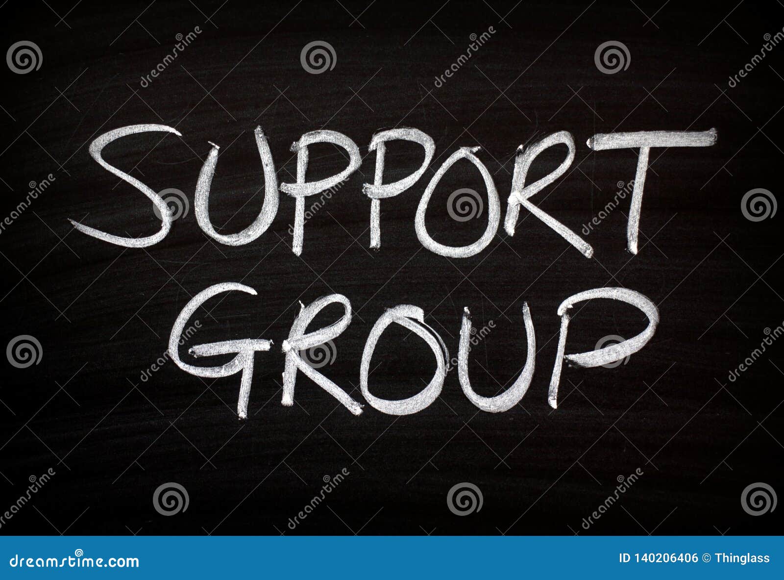 Support Group Written on a Blackboard Stock Photo - Image of white ...
