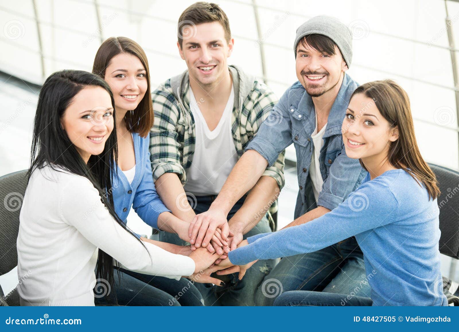 Support Group stock image. Image of casual, hands, group - 48427505