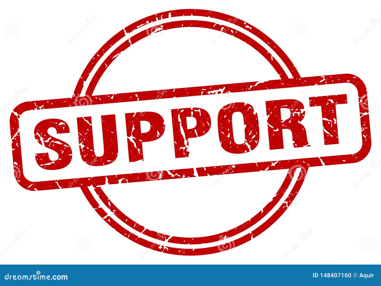 Support stamp stock vector. Illustration of circle, round - 148407160