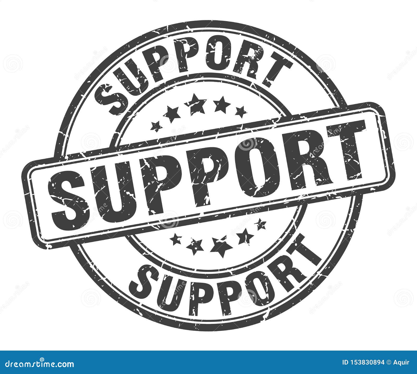 Support stamp stock vector. Illustration of element - 153830894