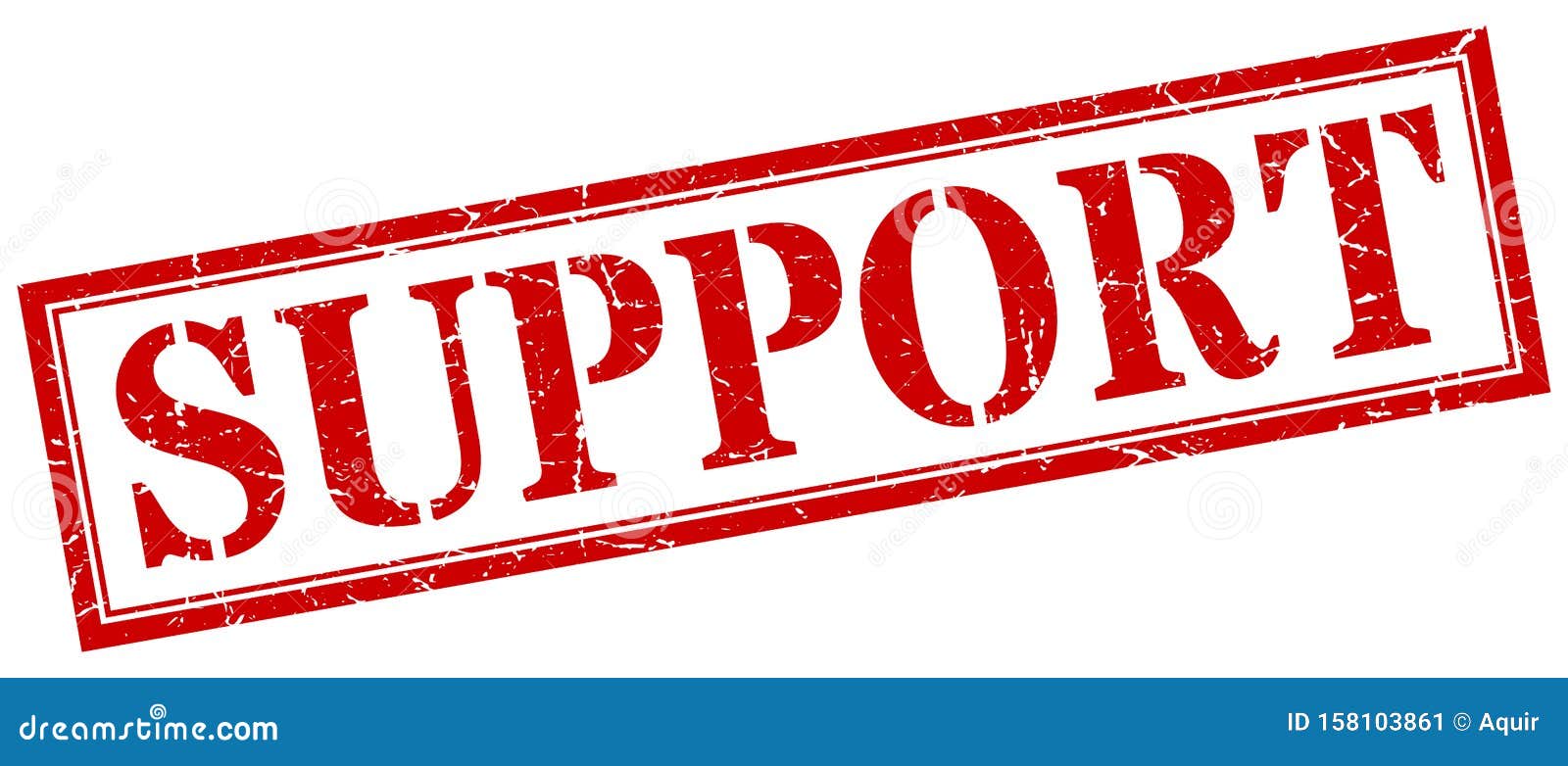 Support stamp stock vector. Illustration of isolated - 158103861