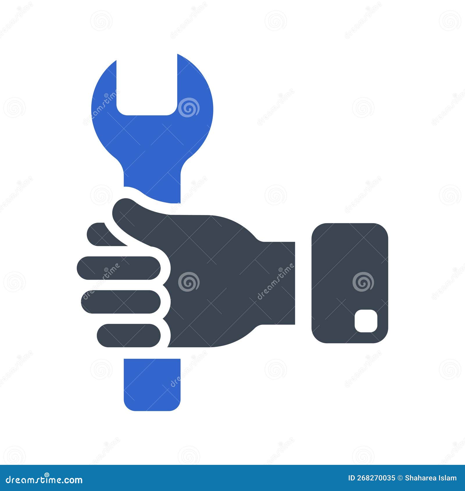 Support hand icon stock vector. Illustration of symbol - 268270035