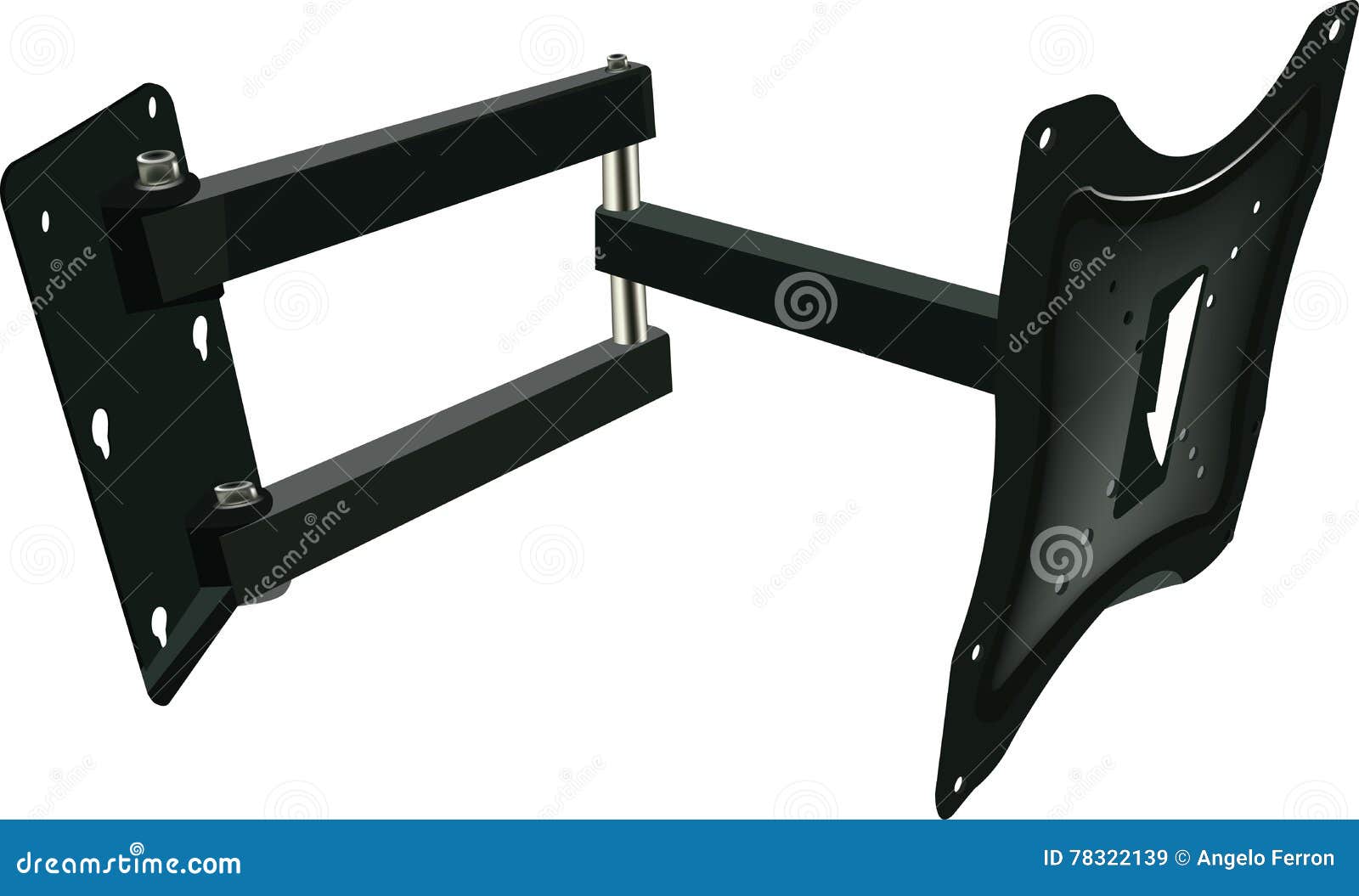 Support for Hanging Television Stock Vector - Illustration of ...