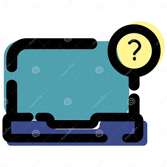 Online Help Icon - Downloadable Tech Support Icon Stock Illustration - Illustration of desk ...