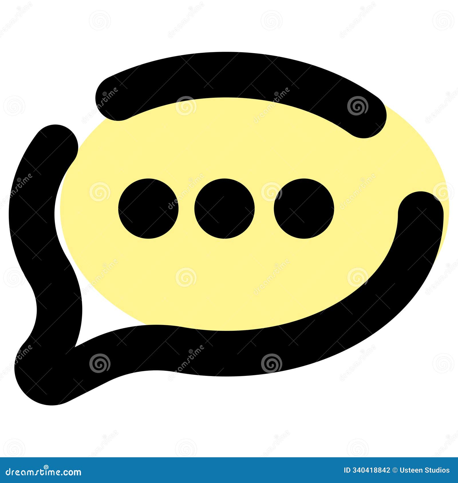 Message Support Icon - Free Vector Chat Bubble Icon Stock Illustration ...