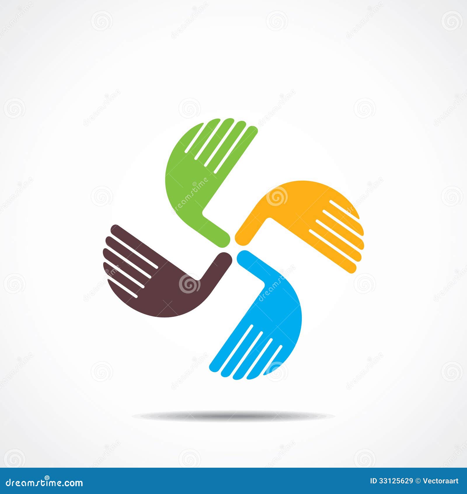 Support or help hand icon stock vector. Illustration of helpful - 33125629