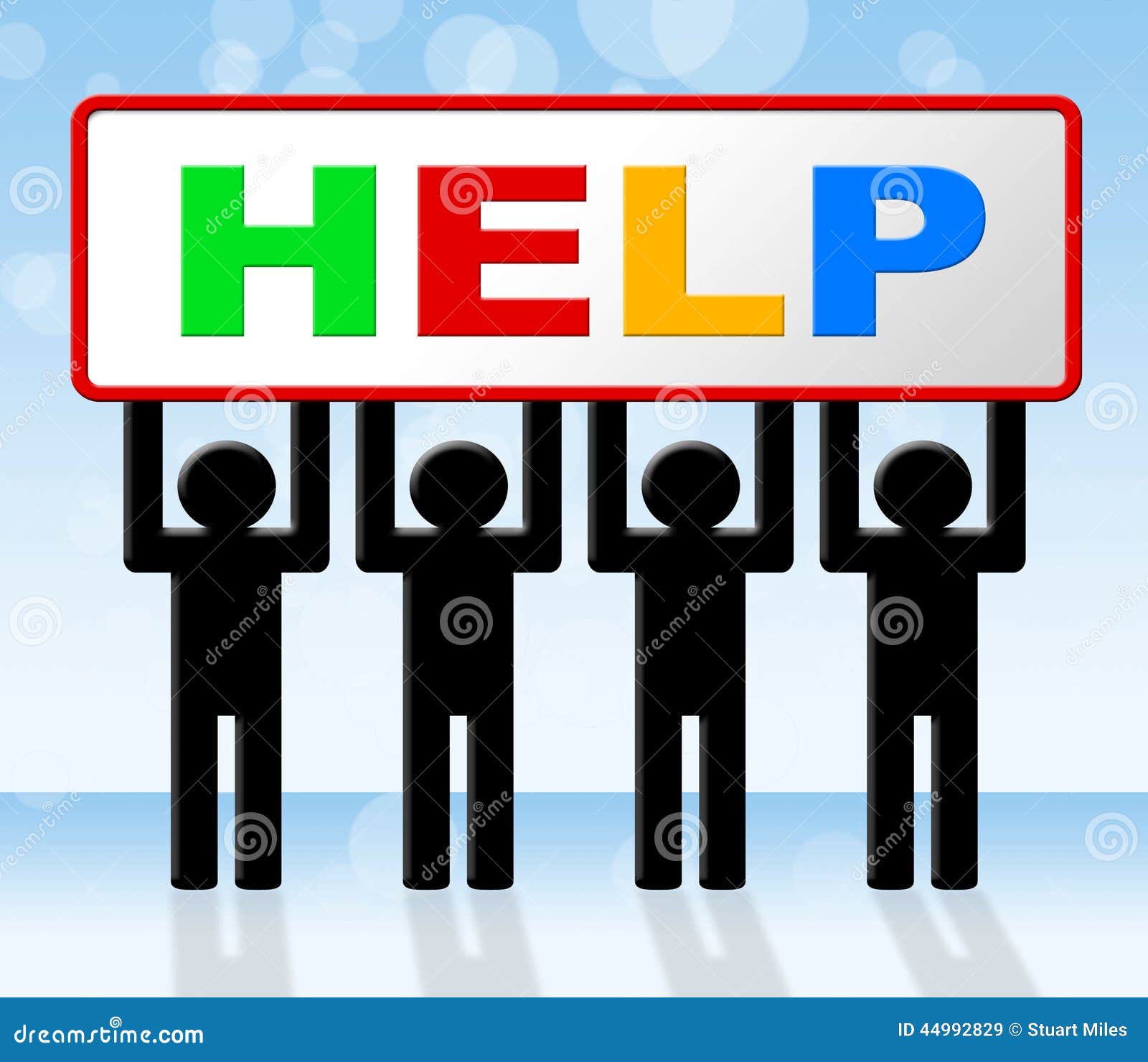 Support Help Indicates Assist Answers and Advice Stock Illustration ...