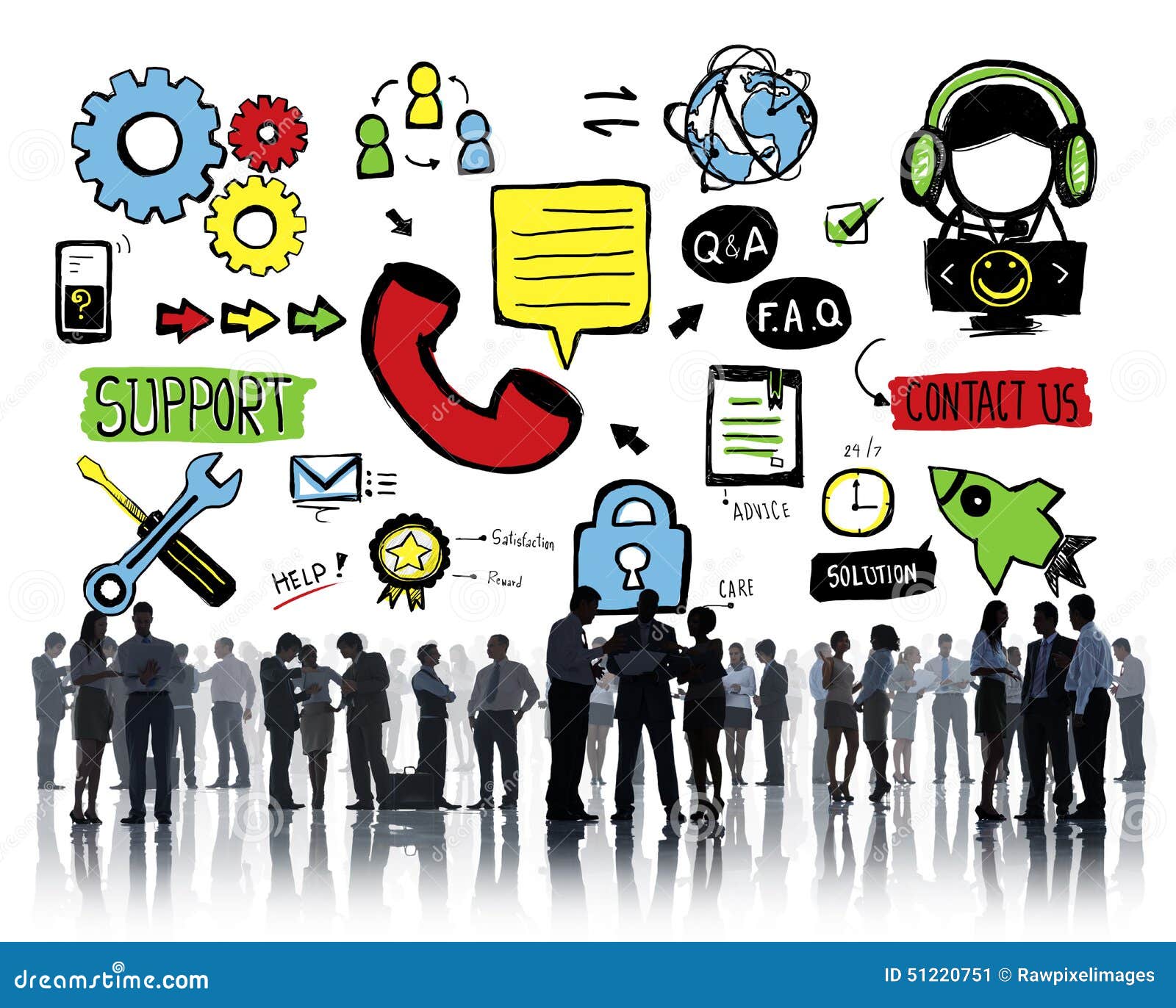 Support Help Solution Care Cooperation Assistance Togetherness Stock ...