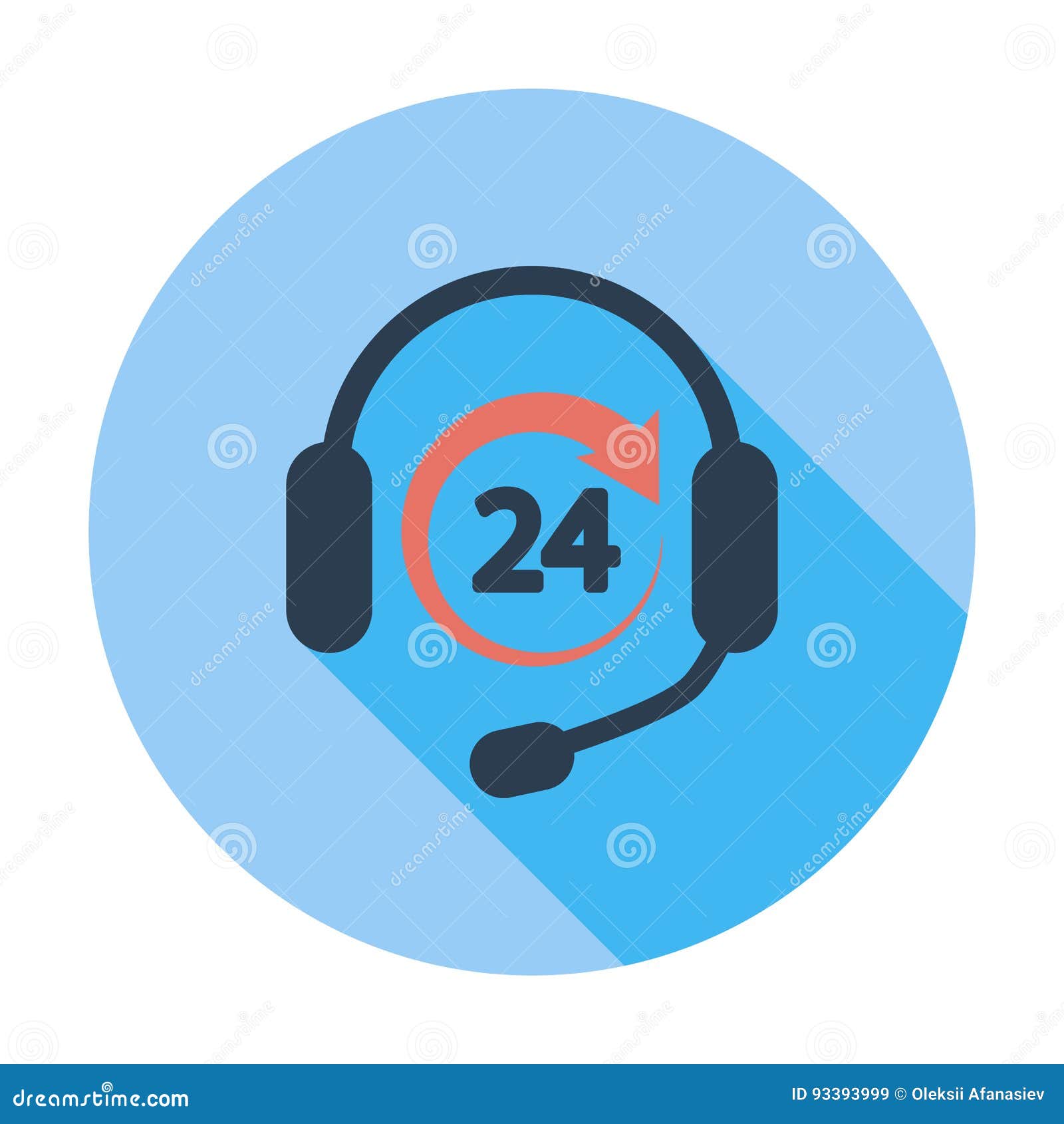 Support 24 hours stock vector. Illustration of connection - 93393999